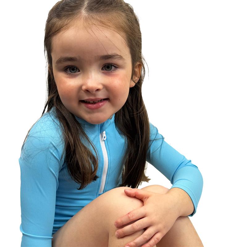 Long Sleeve Rash Vest Neon Blue | Boys Girls Unisex UV Protection Rash ...