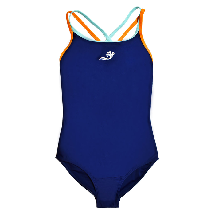 Girls Swimming Costume Sports Blue | Splash About UK