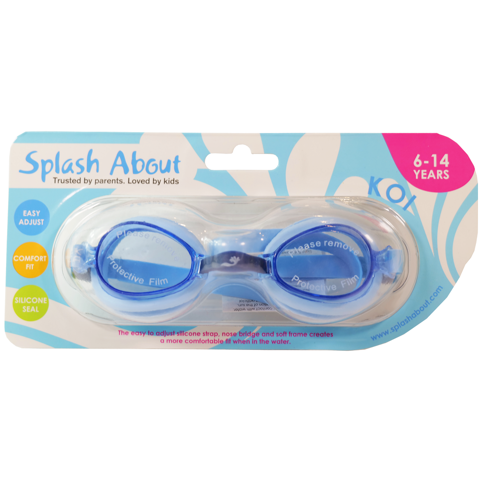 Junior Goggles Koi Cashmere Blue | Kids Goggles 6-14 Years | Splash ...